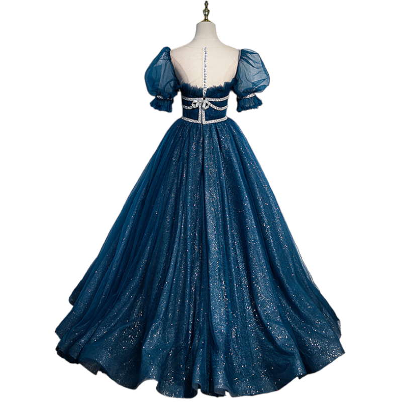 Plus Size Blue Princess Gown– Hello Curve