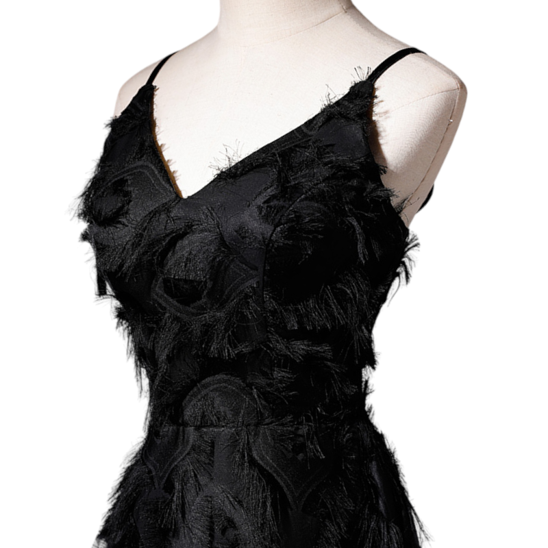 Plus Size Feathers Formal Maxi Dress– Hello Curve