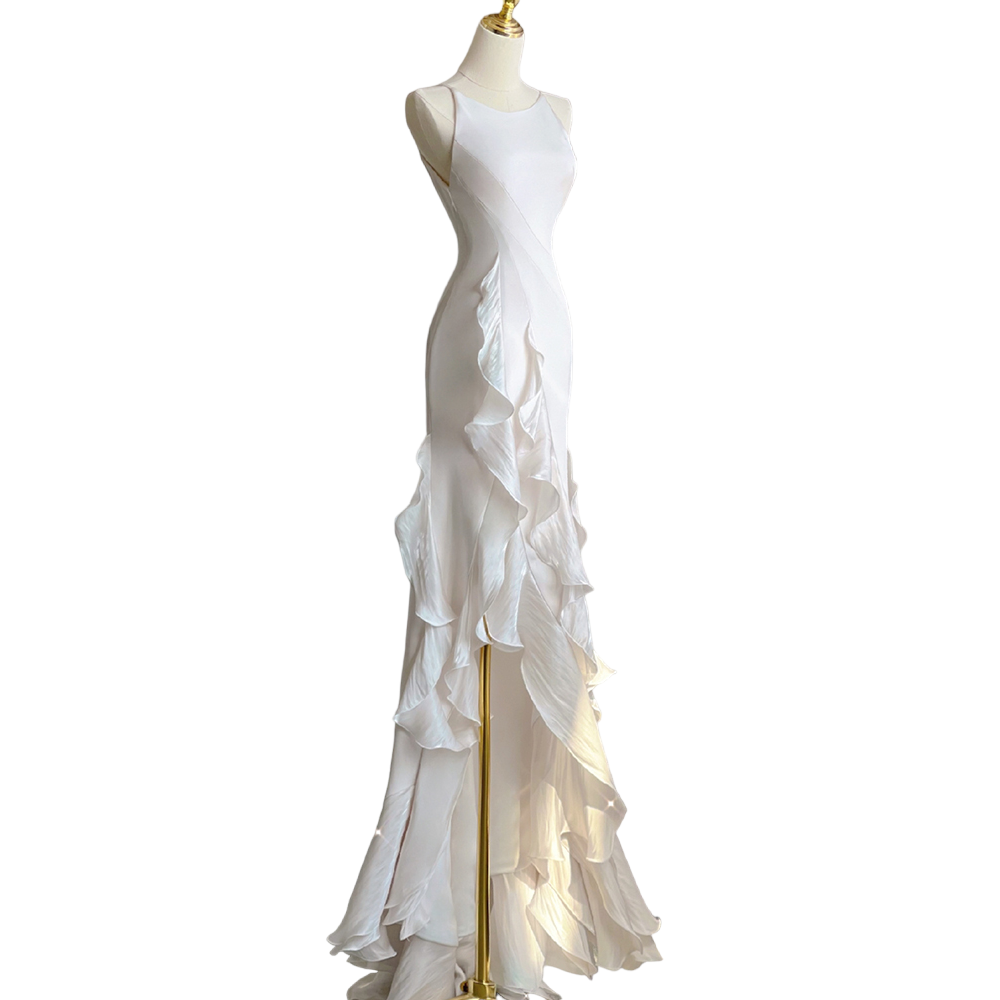 Plus Size Frills Sexy Formal Evening Dress– Hello Curve