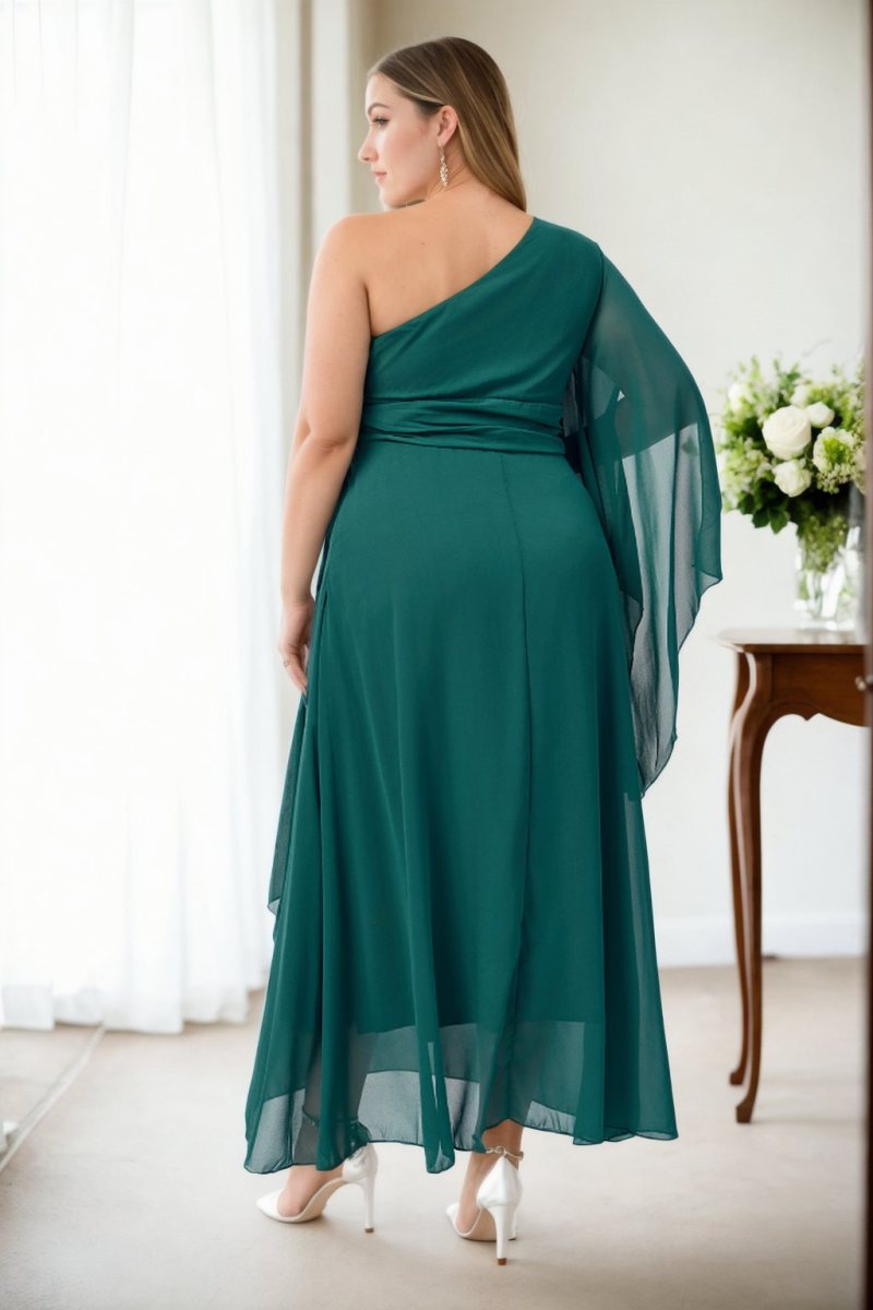 Aarti Plus Size Green Toga Dress– Hello Curve