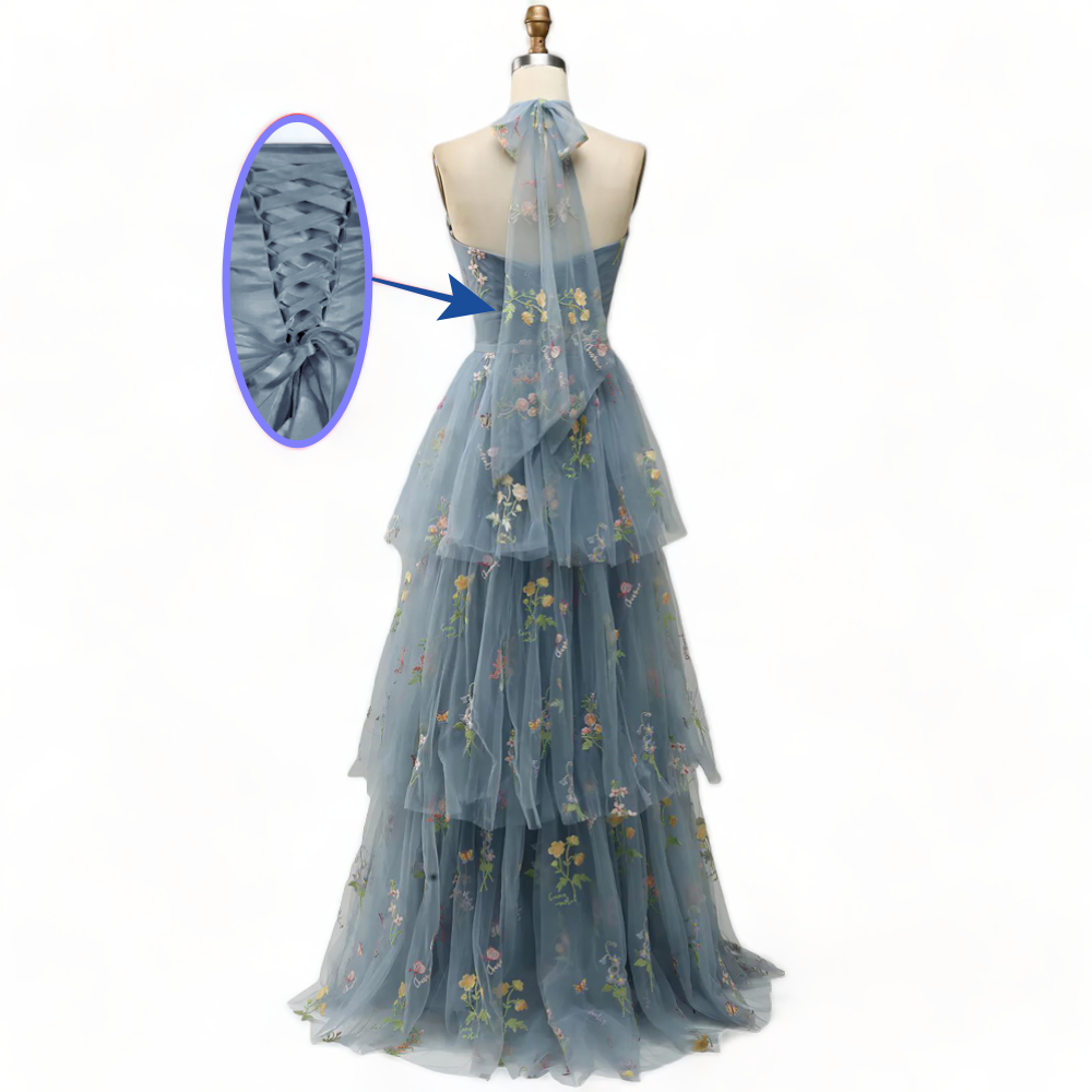 Georgina Plus Size Halter Evening Dress– Hello Curve