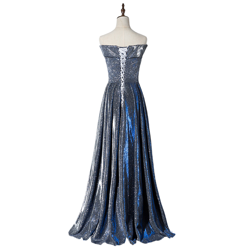 Plus Size Metallic SIlver Off Shoulder Evening Dress– Hello Curve