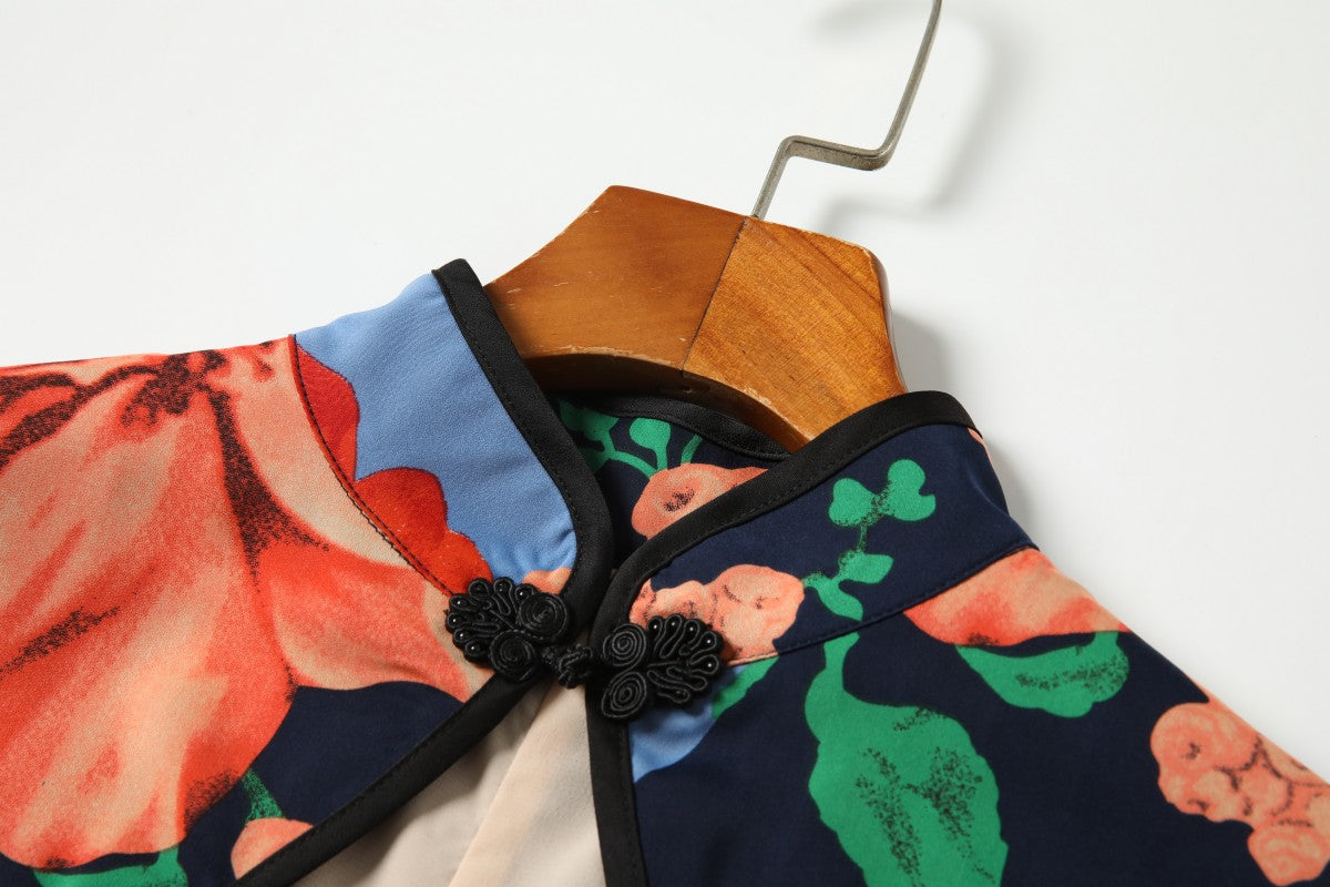 Plus Size Modern Cheongsam Dress– Hello Curve