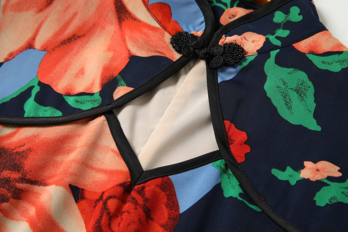 Plus Size Modern Cheongsam Dress– Hello Curve