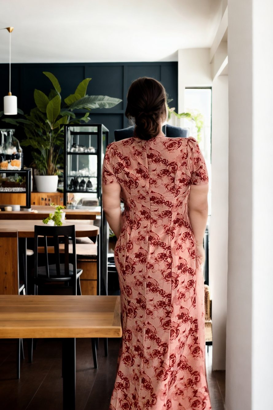 Tru Plus Size Modern Red Cheongsam Dress– Hello Curve