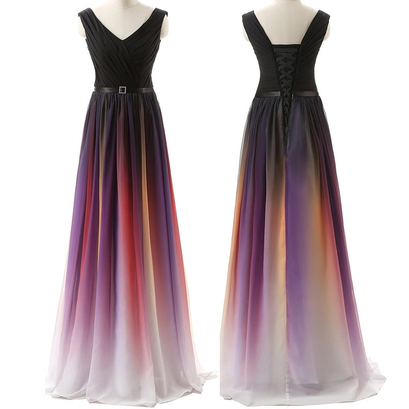 Plus Size Ombre Evening Dress– Hello Curve