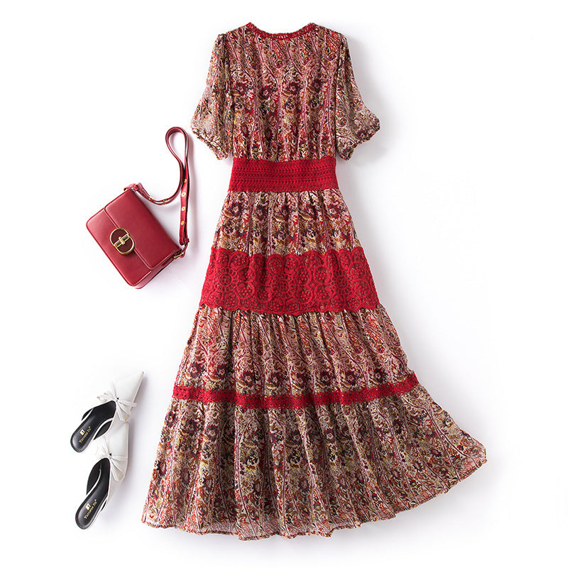 Plus Size Red Boho Dress– Hello Curve