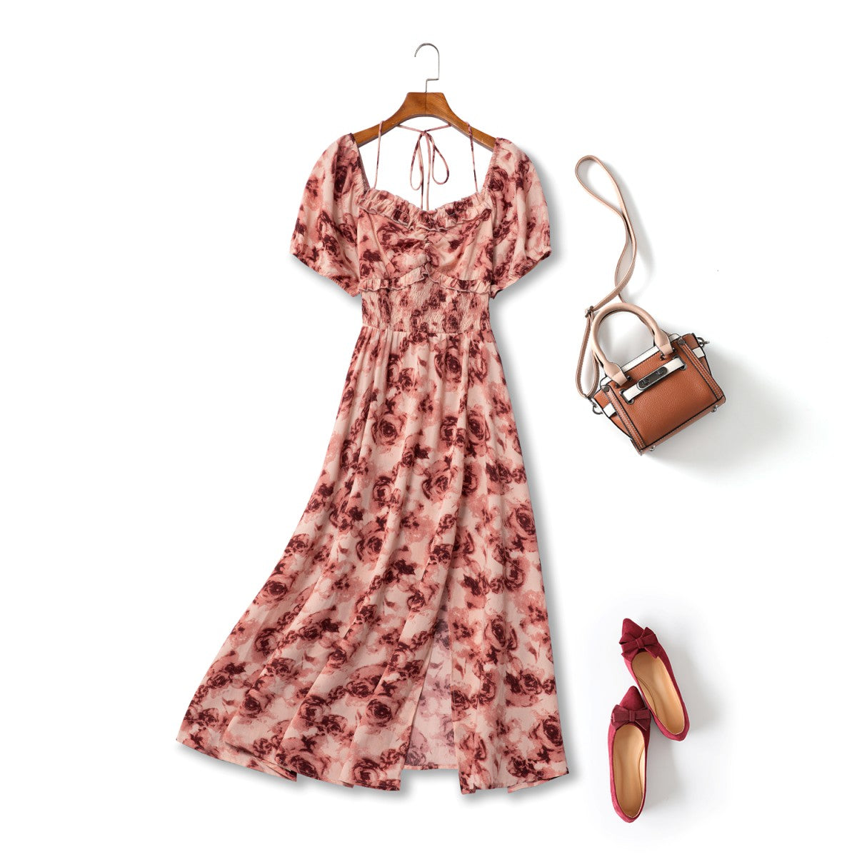 Alora Plus Size Red Floral Dress– Hello Curve