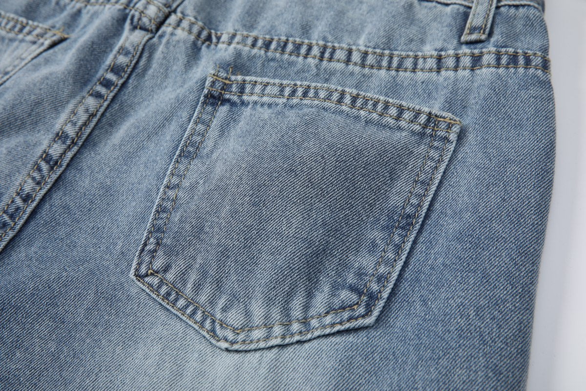 Plus Size Ripped Wide Leg Jeans– Hello Curve