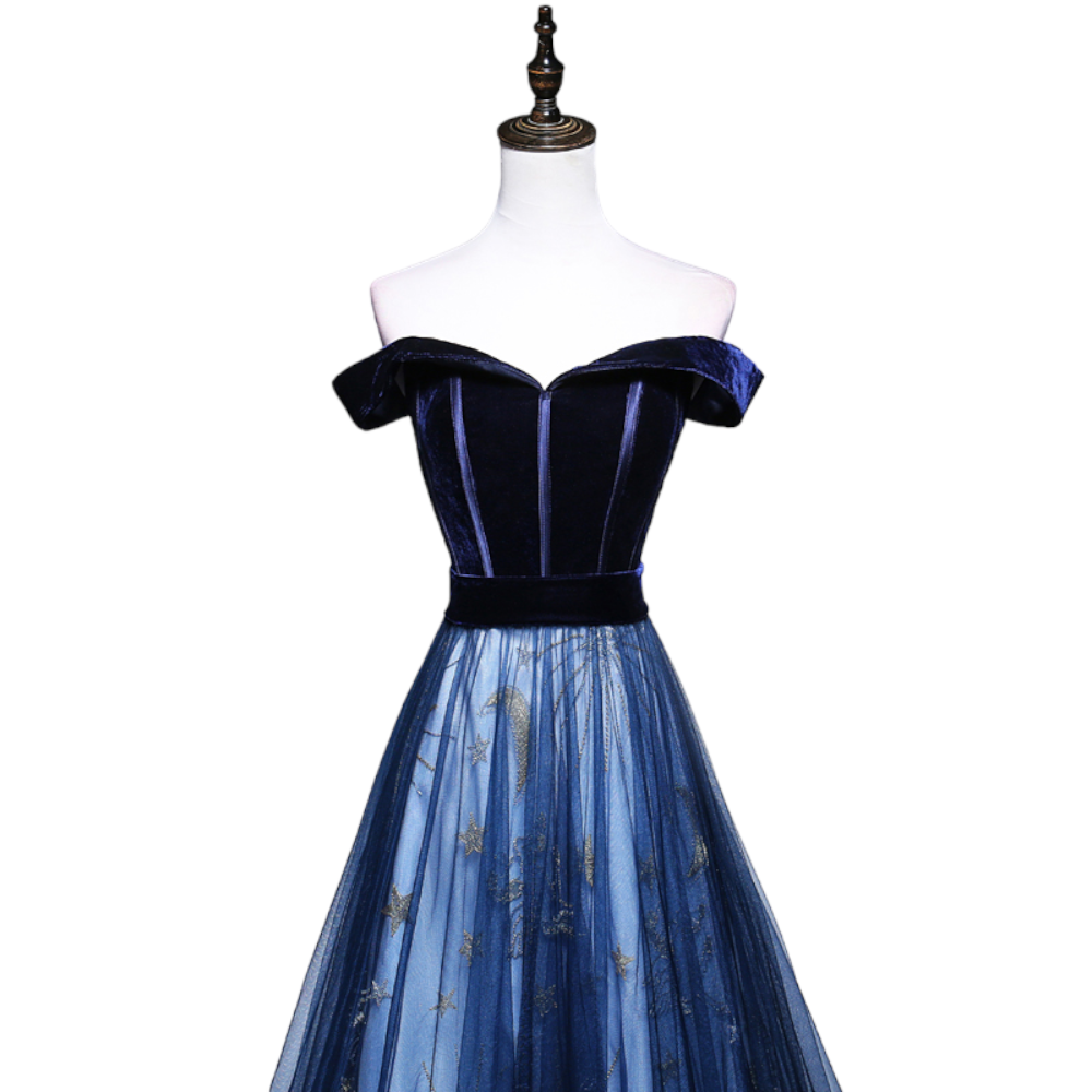 Plus Size Stars and Moon Evening Dress– Hello Curve