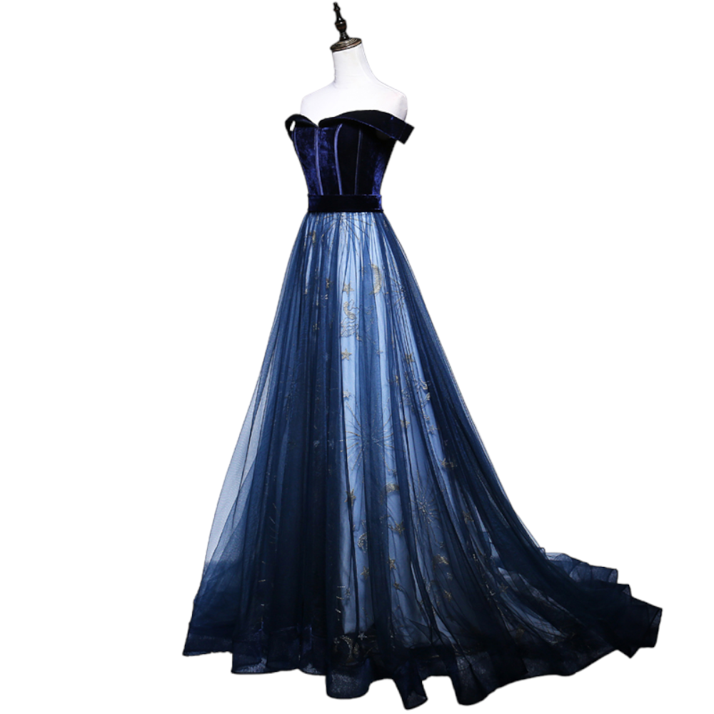 Plus Size Stars and Moon Evening Dress– Hello Curve