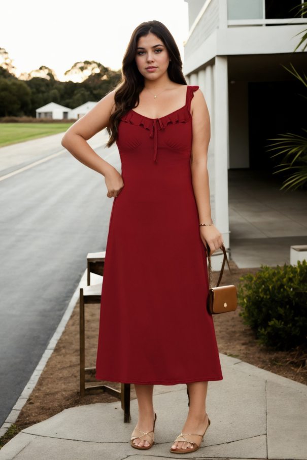 Vivian Plus Size Vintage Red Dress– Hello Curve