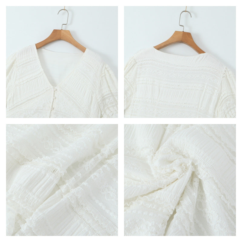 Plus Size White Lace Dress– Hello Curve