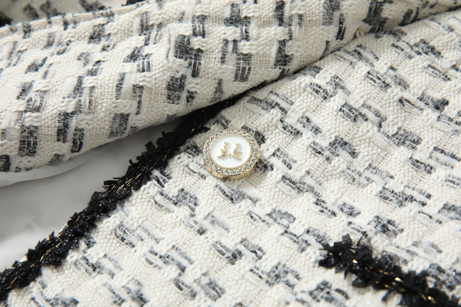 Plus Size White Tweed Jacket– Hello Curve