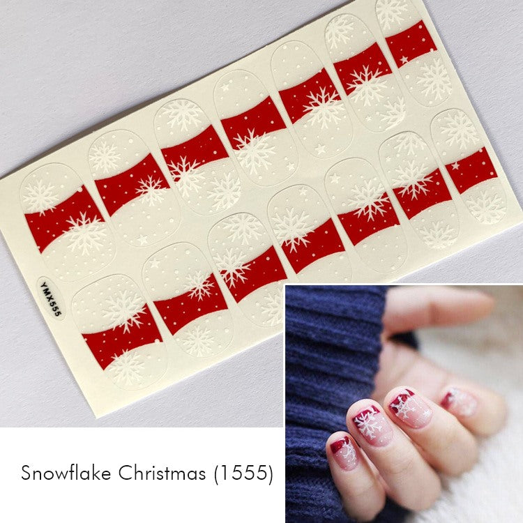 Snowflake Christmas Nail Wrap– Hello Curve