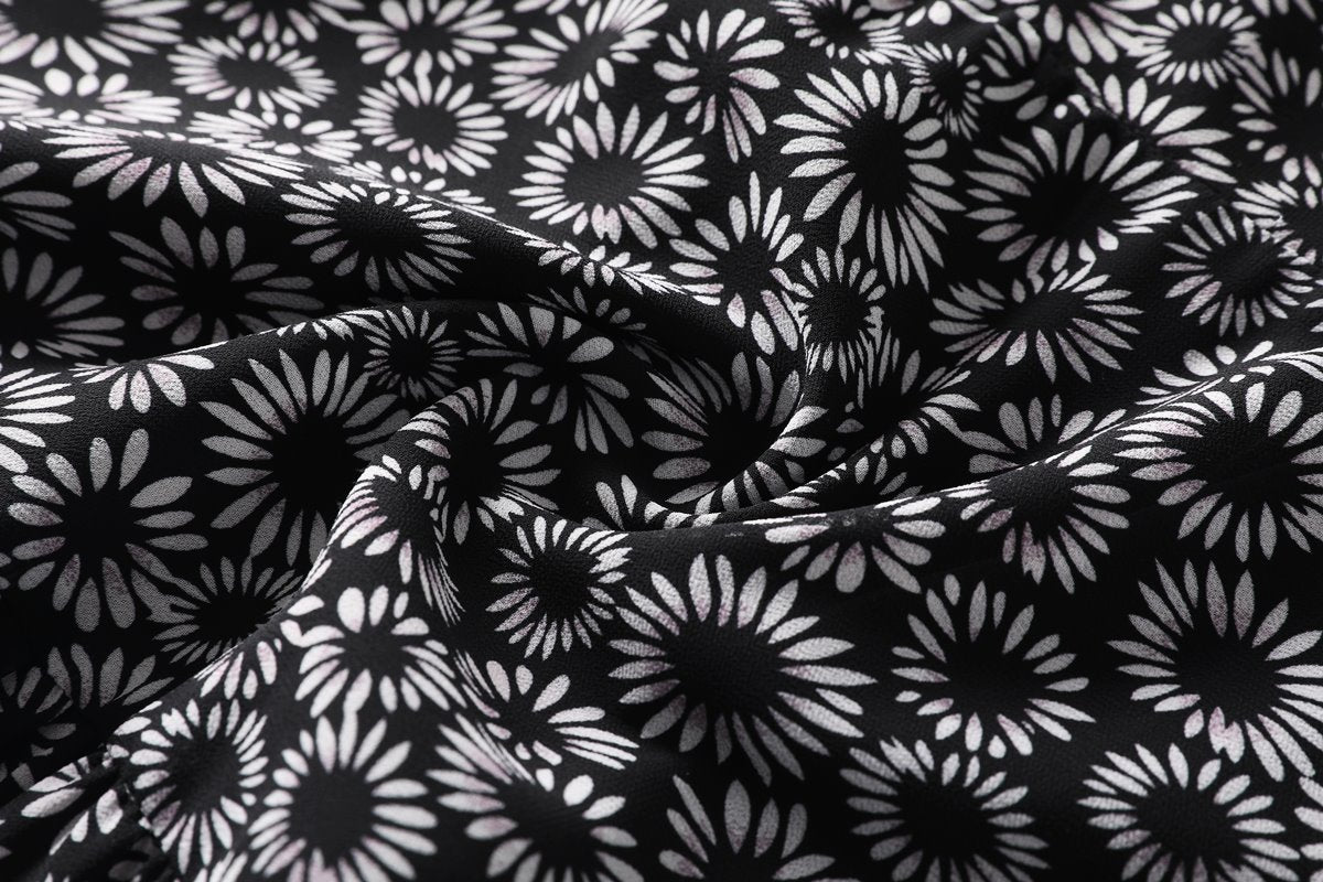 Elsie Plus Size Black Floral Midi Dress– Hello Curve