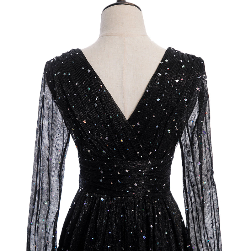 Plus Size Black Wrap Evening Dress Hello Curve