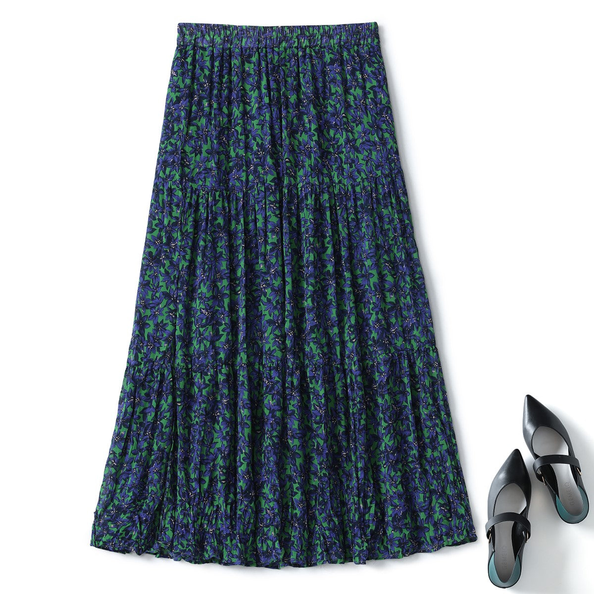 Rachel Plus Size Floral Midi Skirt– Hello Curve