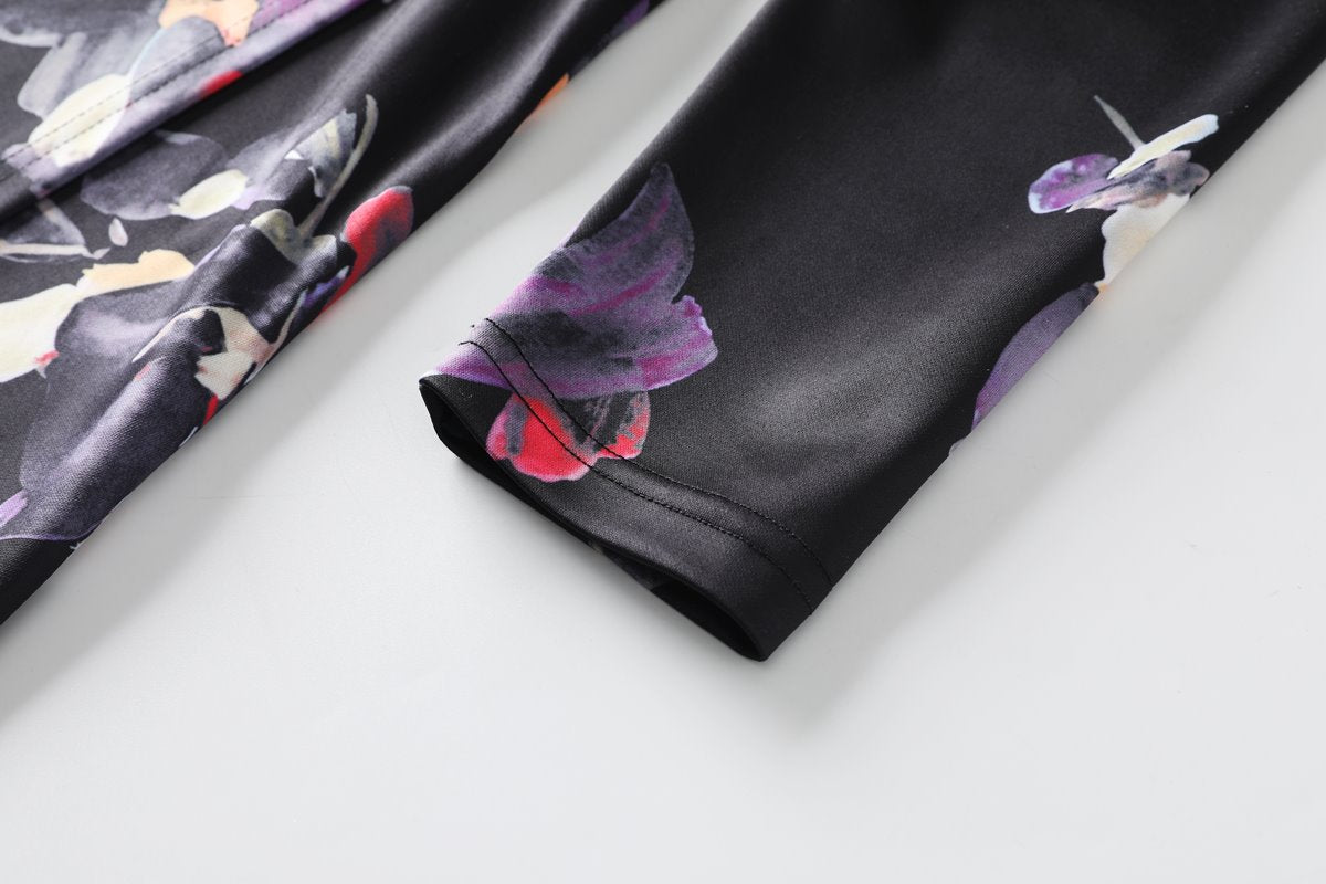 Daleysa Plus Size Floral Wrap Maxi Dress– Hello Curve