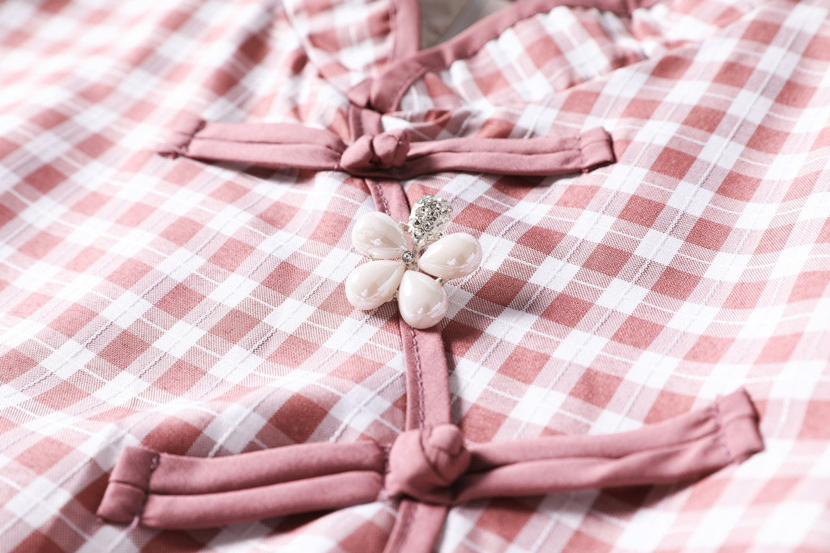 Plus Size Gingham Cheongsam– Hello Curve