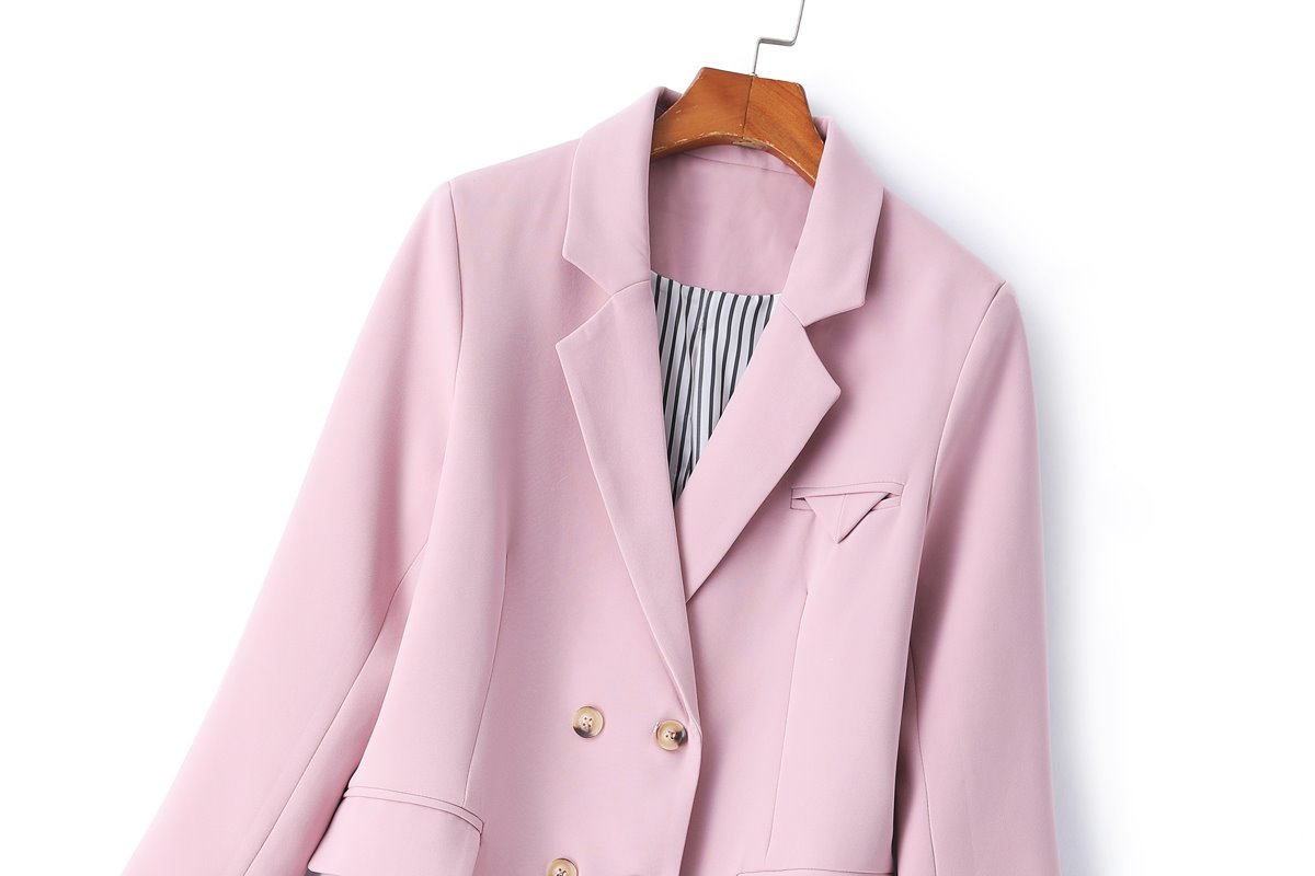 Brittany Plus Size Pink Blazer– Hello Curve
