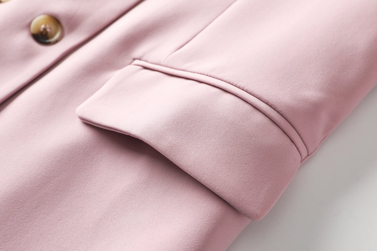 Brittany Plus Size Pink Blazer– Hello Curve