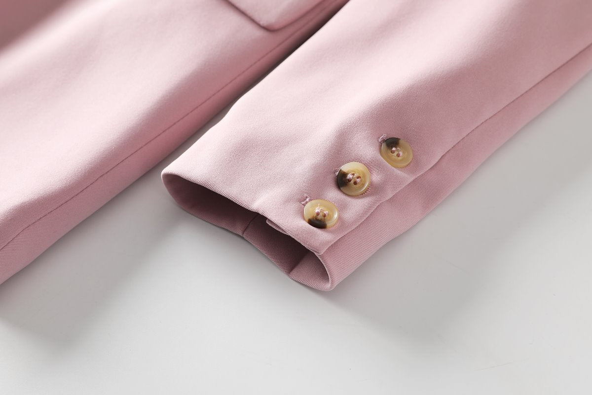 Brittany Plus Size Pink Blazer– Hello Curve