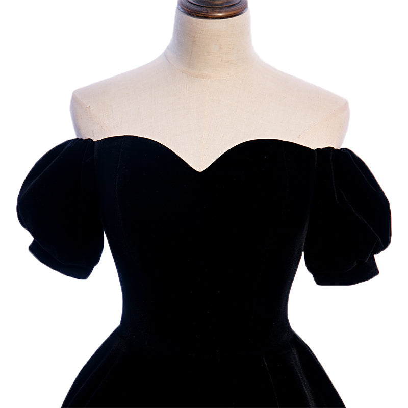 Plus Size Velvet Off Shoulder Cocktail Dress– Hello Curve