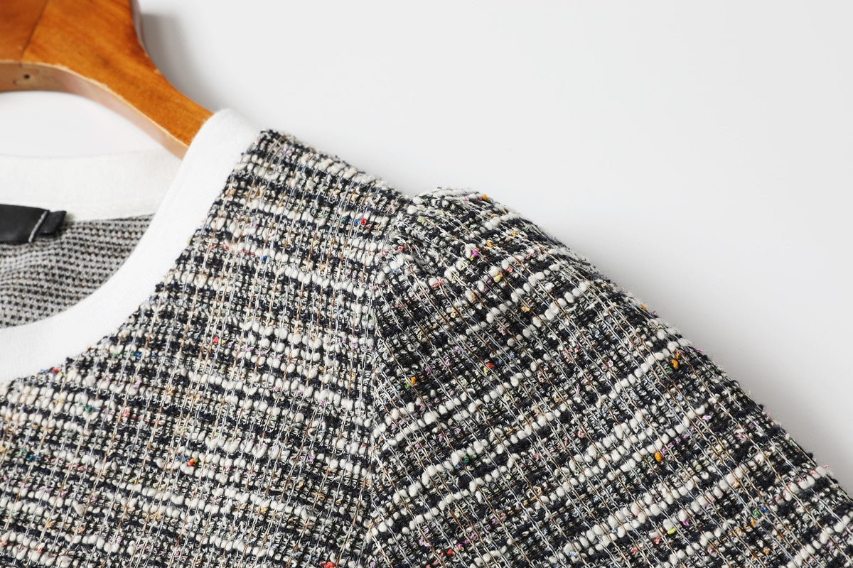 Vanessa Plus Size Tweed Shift Dress– Hello Curve