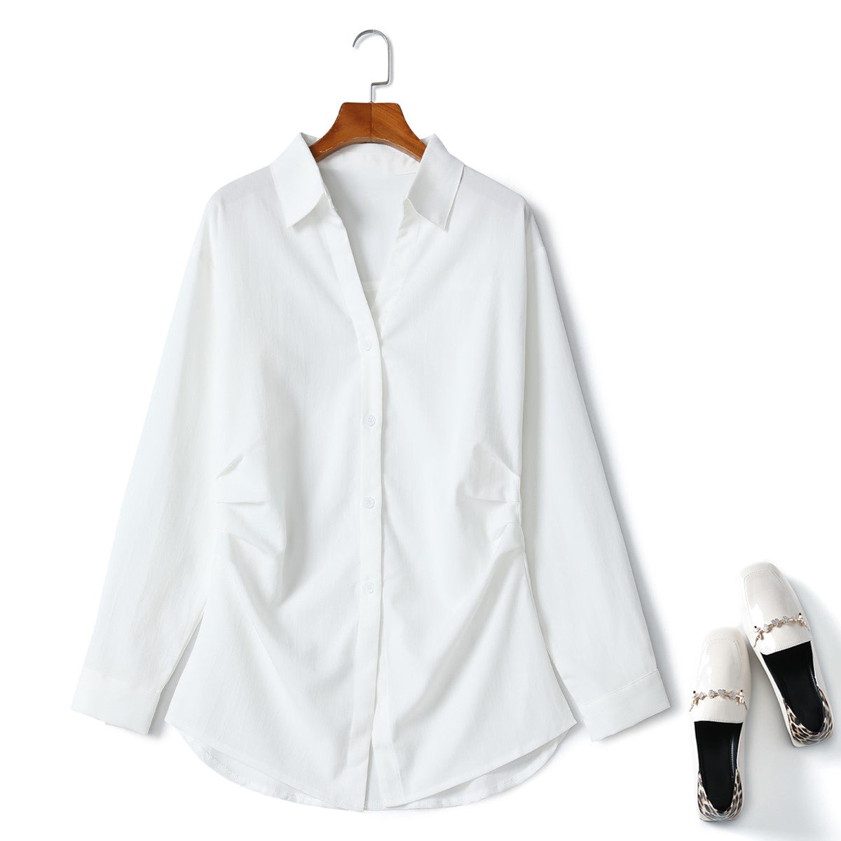 Sydney Plus Size White Shirt– Hello Curve